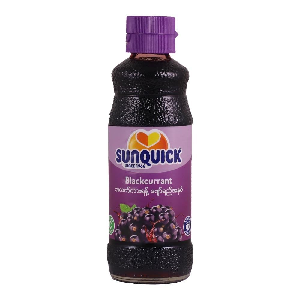 Sunquick Syrup Blackcurrant 330ML | ဖျော်ရည်အနှစ်အရည် | ဖျော်ရည်အနှစ ...