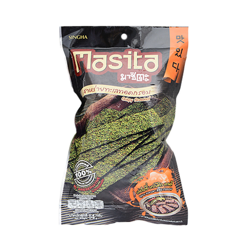 Masita Seaweed Snack Spicy Korean Bbq 14G | MASITA | Brands | ပစ္စည်းအမ ...