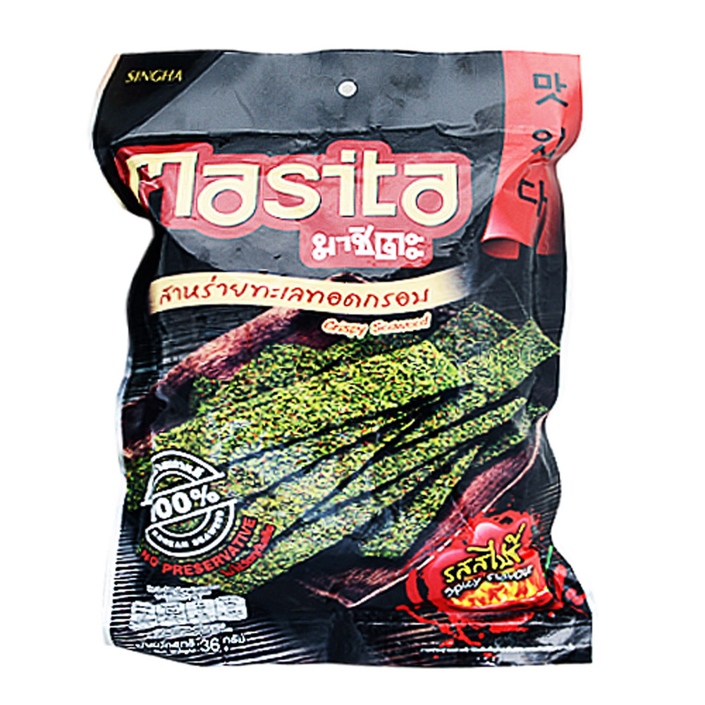 Masita Seaweed Snack Spicy Flavour 36G | MASITA | Brands | ပစ္စည်းအမ ...