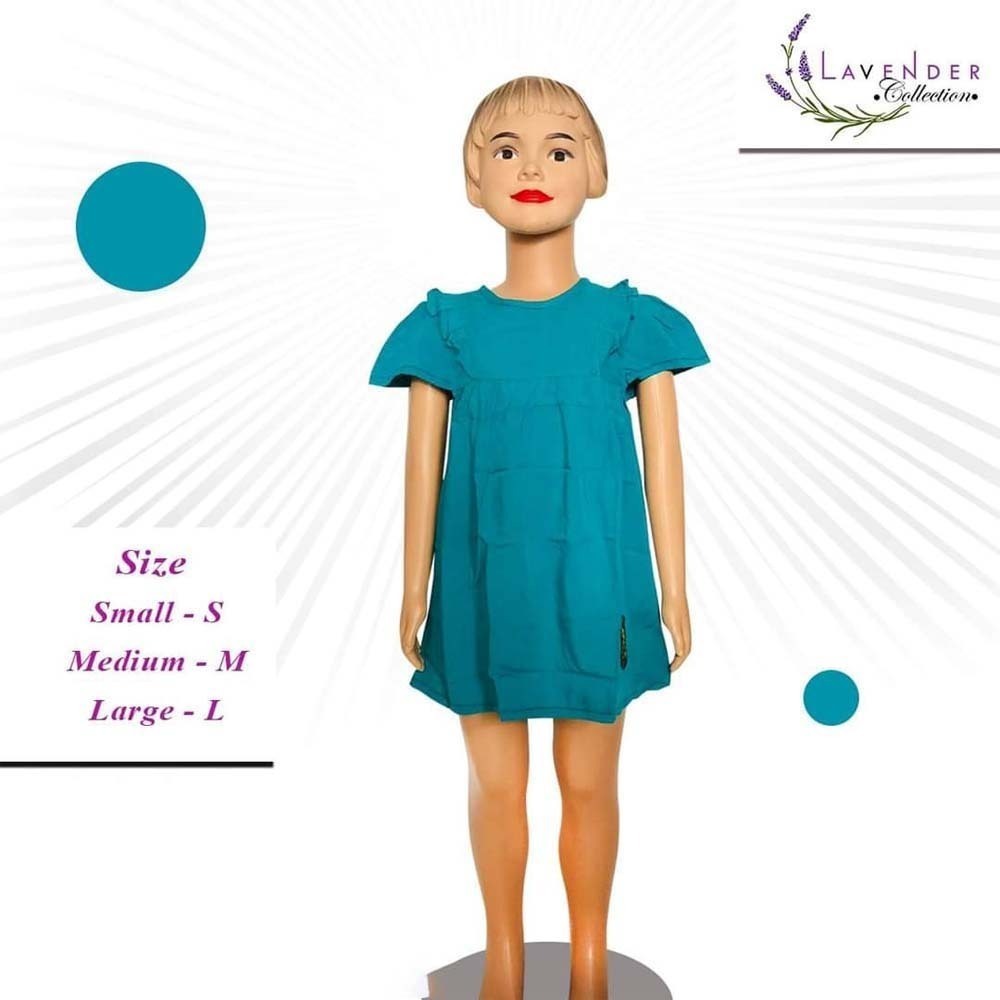 Lavender Girl Faction Dress (Design23) Blue Small | ၄နှစ်မှ၈နှစ် (မ)ဝတ ...