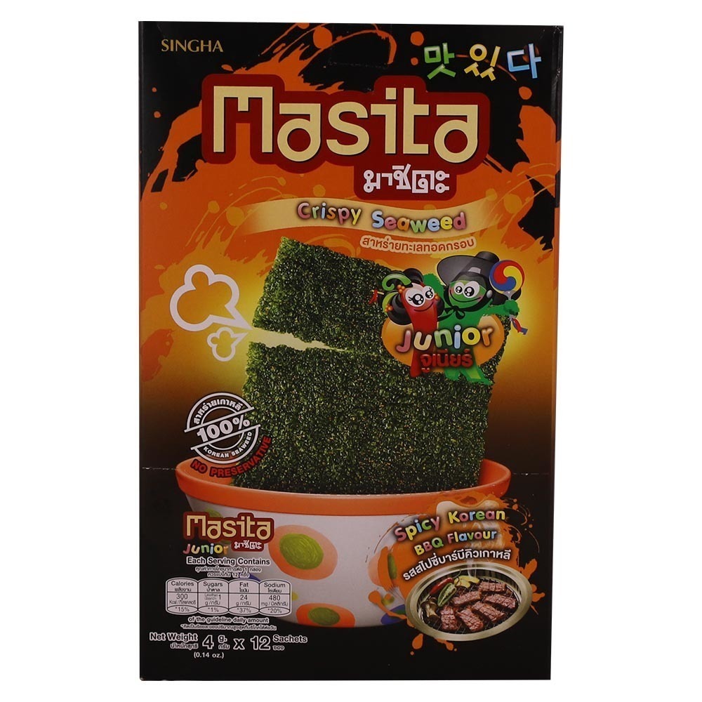 Masita Seaweed Snack Spicy Korean BBQ Flavour 48G | MASITA | Brands ...