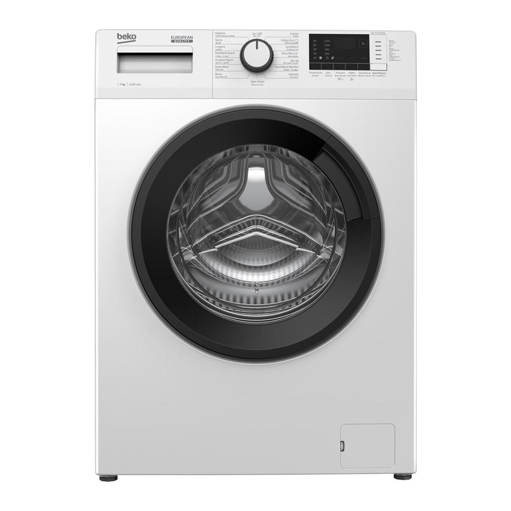 Beko Freestanding 7KG Front Load Washing Machine 1200 RPM (WCV7612BS0 ...