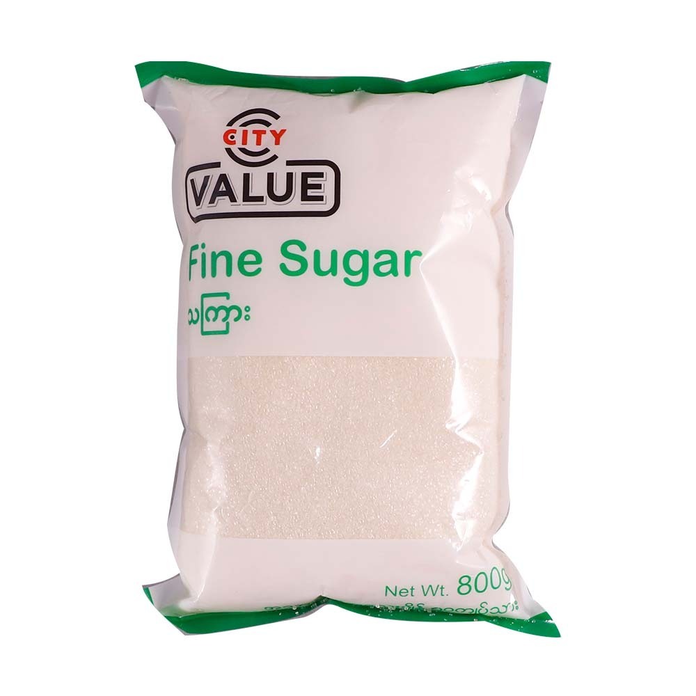 City Value Fine Sugar 800G | သကြား | သကြား | အခြေခံအစားအစာများ ...