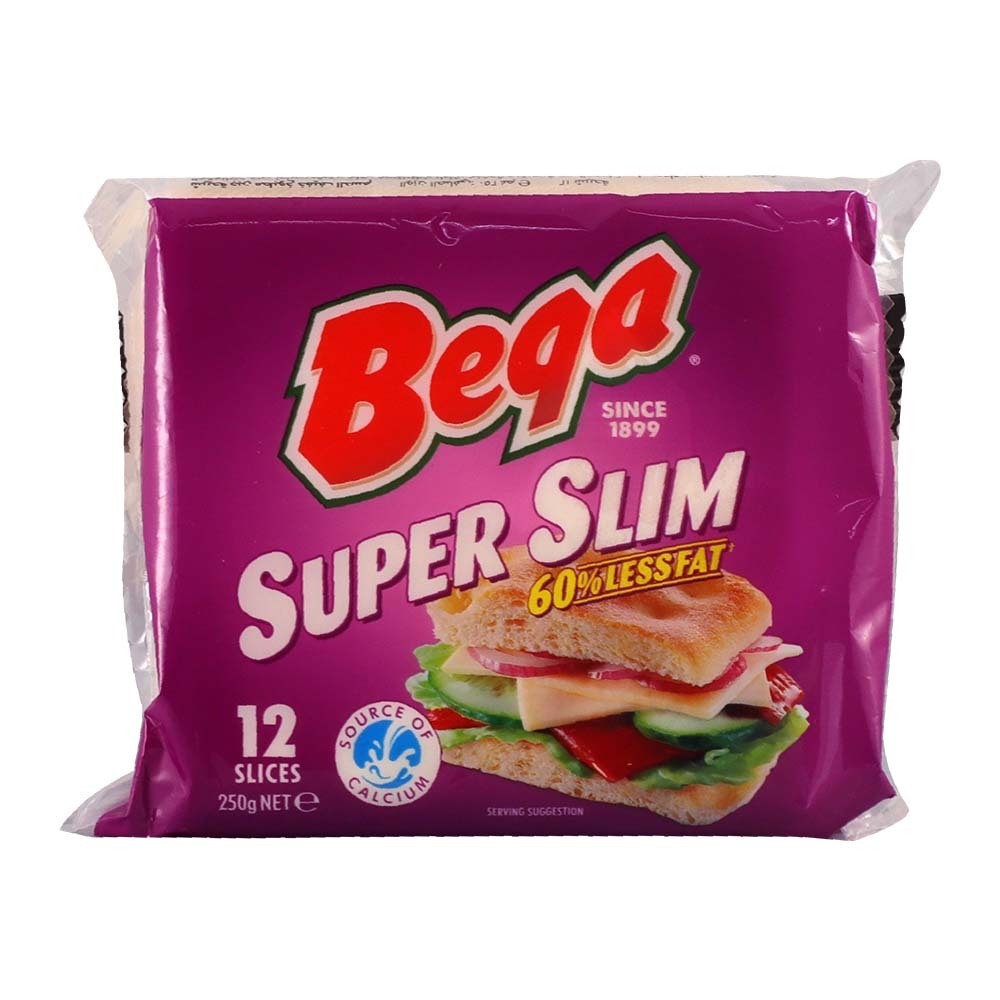 Bega Super Slim Slices Cheese 12PCS 250G | BEGA | Brands | ပစ္စည်းအမ ...