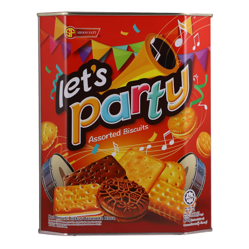 Shoon Fatt Let's Party Assorted Biscuits 600G | လက်ဆောင်ပစ္စည်း | ဘီစကစ ...