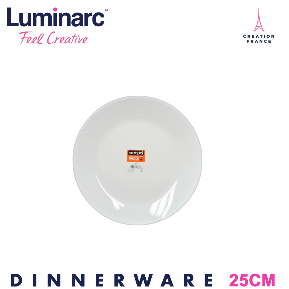 Luminarc Arcopal Tempered Zelie Dinner Plate 25CM L4119 | Luminarc ...