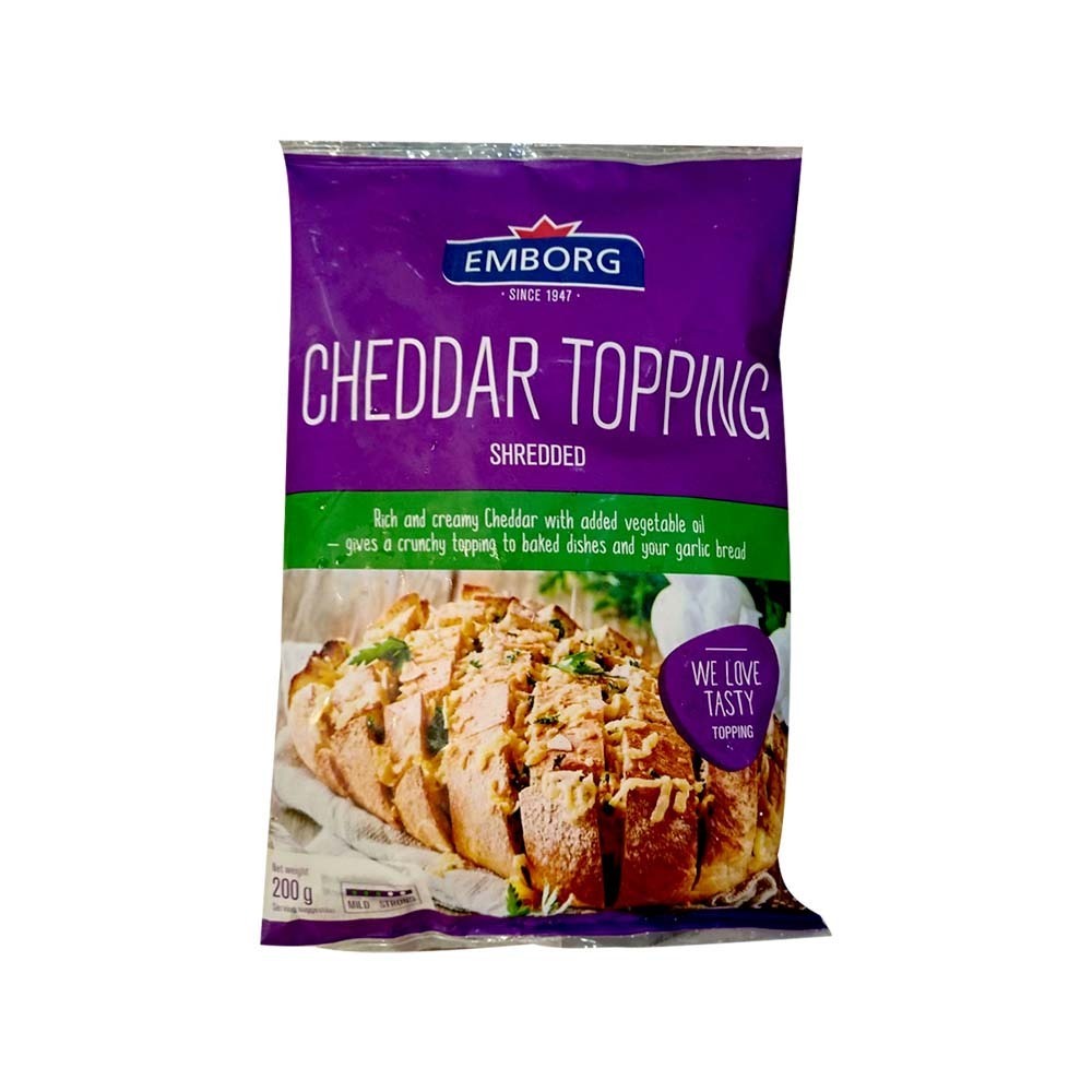 Emborg Cheddar Topping Shredded 200G | EMBORG | Brands | ပစ္စည်းအမ ...