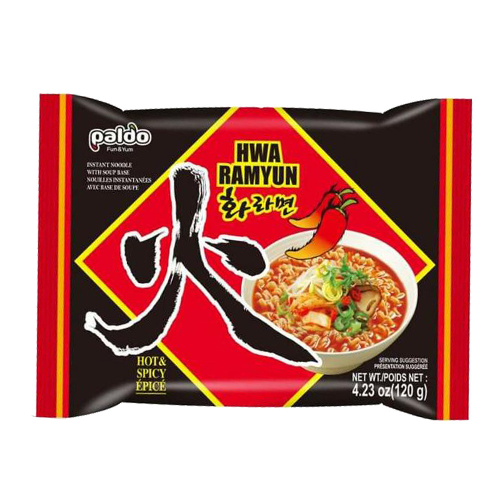 Paldo Hwa Ramyun Hot & Spicy Epicy 120G | ခေါက်ဆွဲခြောက်ထုပ် | ခေါက်ဆွဲ ...