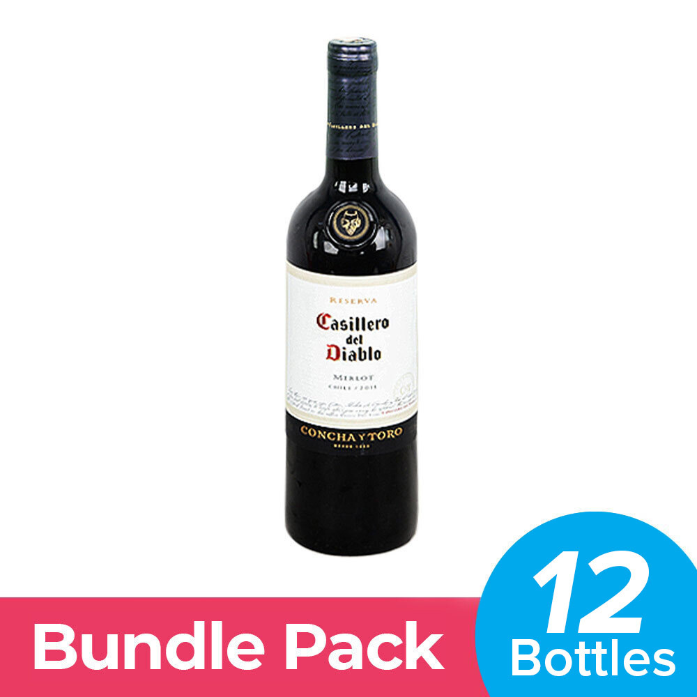 Casillero Del Diablo Merlot Red Wine 75CL X12PCS | CASILLERO | Brands ...