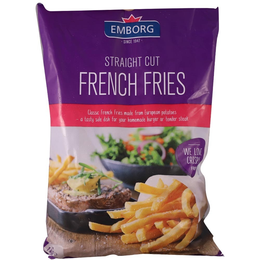 Emborg French Fries Straight Cut 1KG | EMBORG | Brands | ပစ္စည်းအမ ...