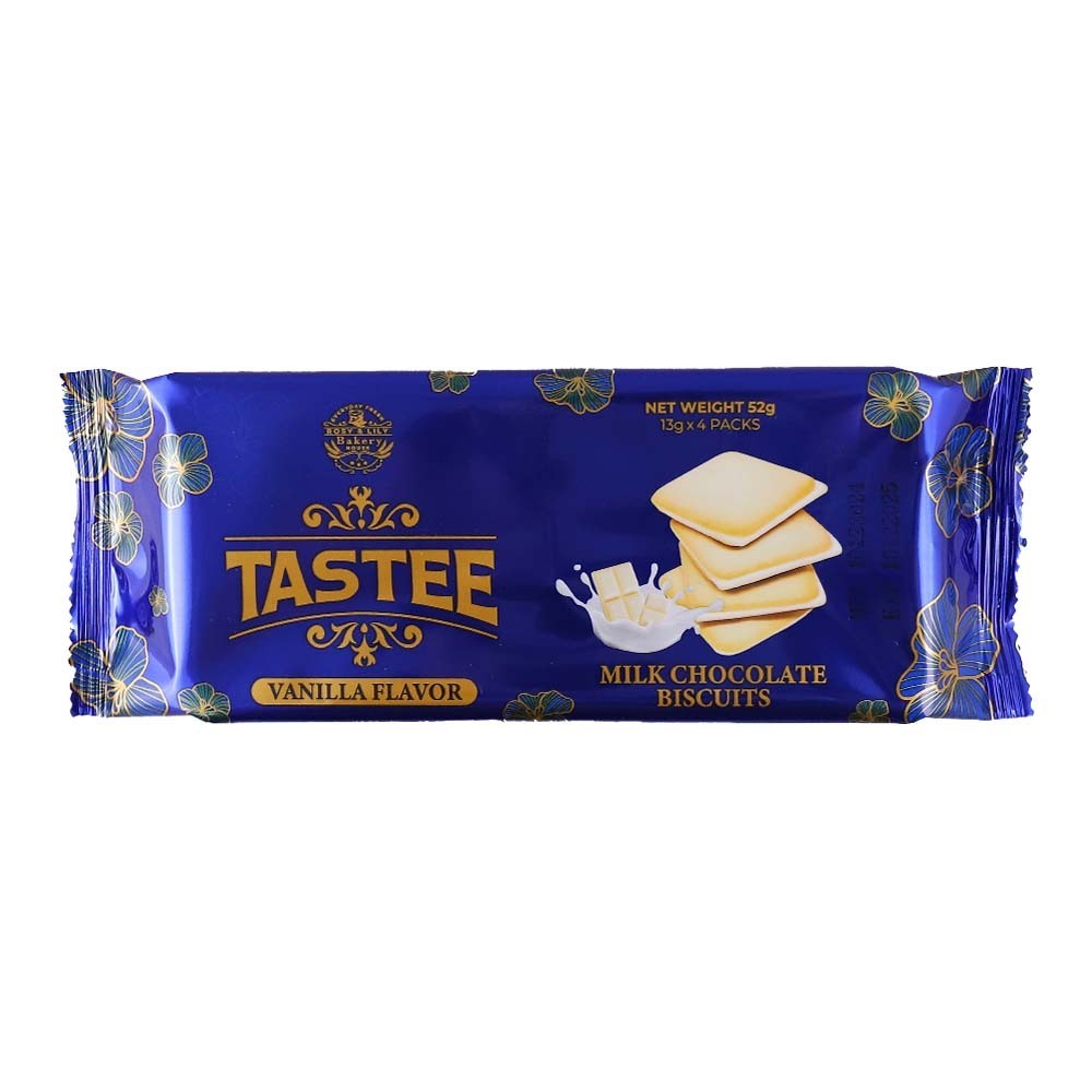Tastee Milk Chocolate Biscuit Vanilla Flavor 52G | TASTEE | Brands ...